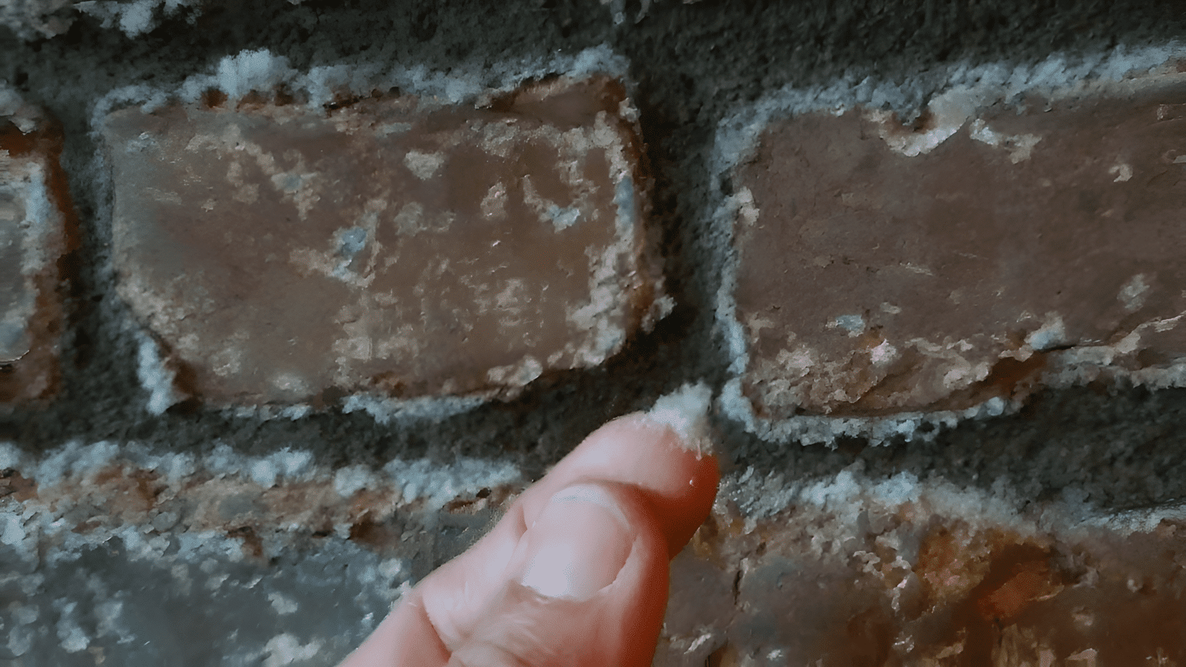 Wand Salpeter im Mauerwerk 2. Keller, Baubiologe erklärt...